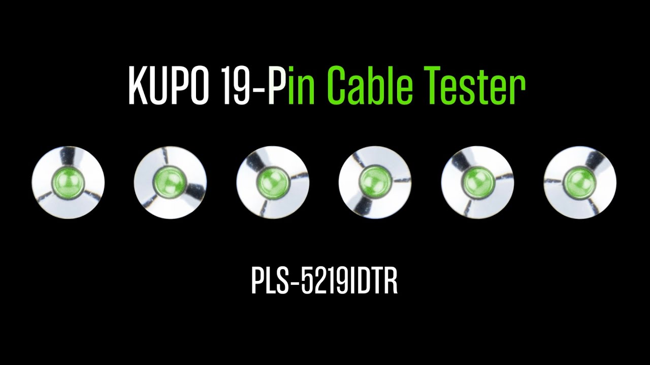 KUPO 19-Pin Cable Tester - YouTube