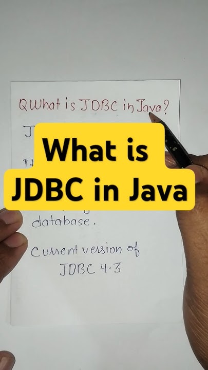 What is JDBC in Java? Short and Simple Definition #JDBC #Java #shorts ...