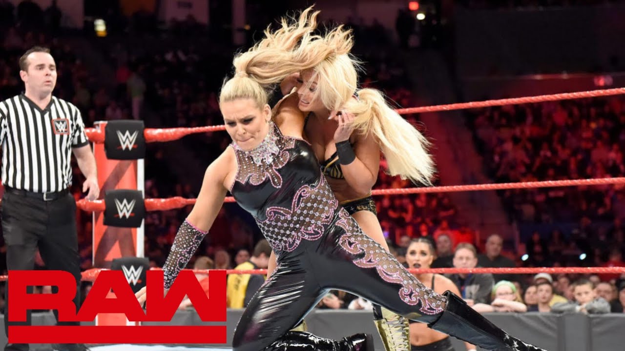 WWE RAW Mandy Rose Vs Natalya April 16, 2018 - YouTube