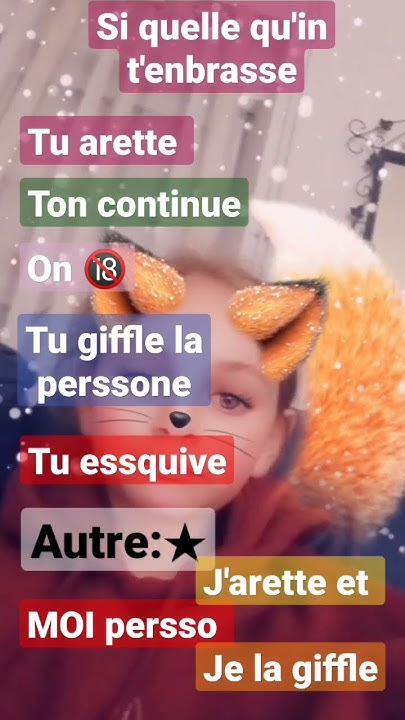 Tu Feras Quoi Si Une Perssone Tembrasse♥️ Youtube