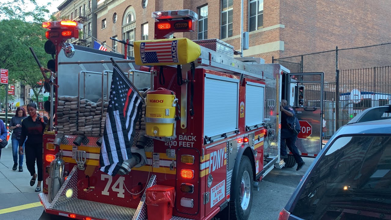 *First Catch* Brand New FDNY Engine 74 Responding From Their Firehouse ...