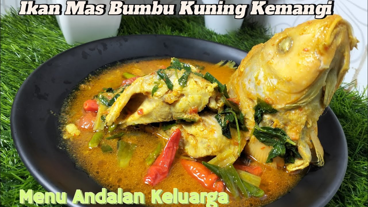 IKAN MAS BUMBU KUNING KEMANGI, Dimasak Gini emang juara!!🔥 Menu Andalan ...