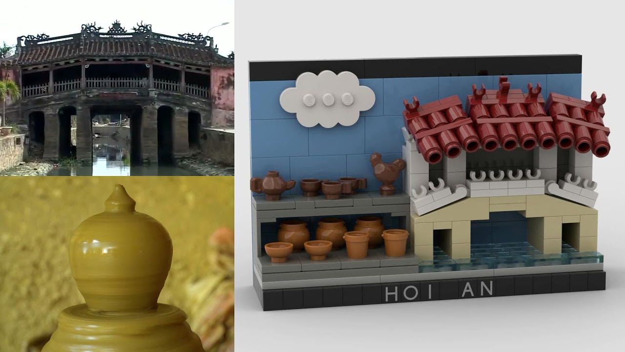 MOC Lego Postcard 1. Hoi An, Vietnam. Bưu thiếp Hội An, Quảng Nam, Việt ...