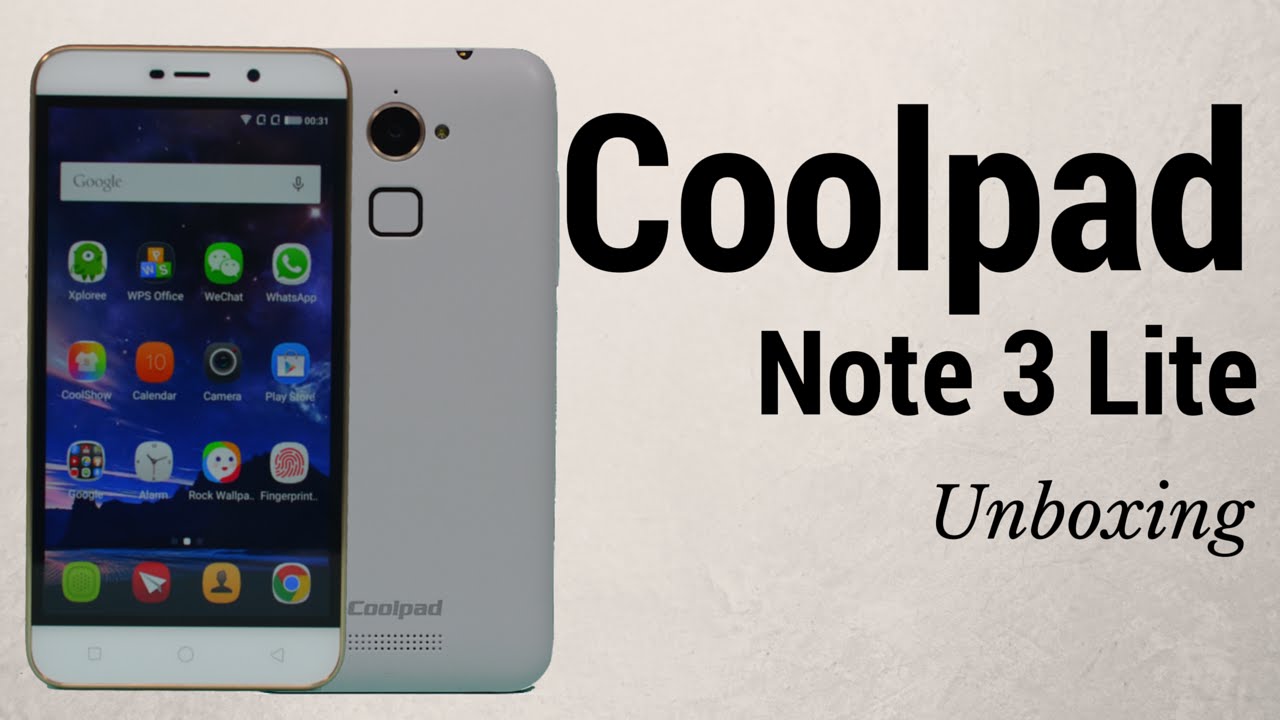 Coolpad Note 3 Lite Unboxing, Hands-on & Features walk through ...