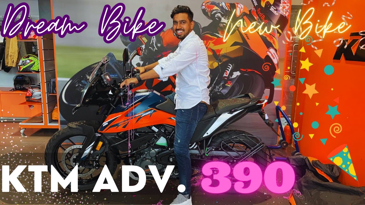 TAKING DELIVERY OF MY NEW BIKE 😍🧡🔥 | KTM Adventure 390 | DK Rajdeep ...