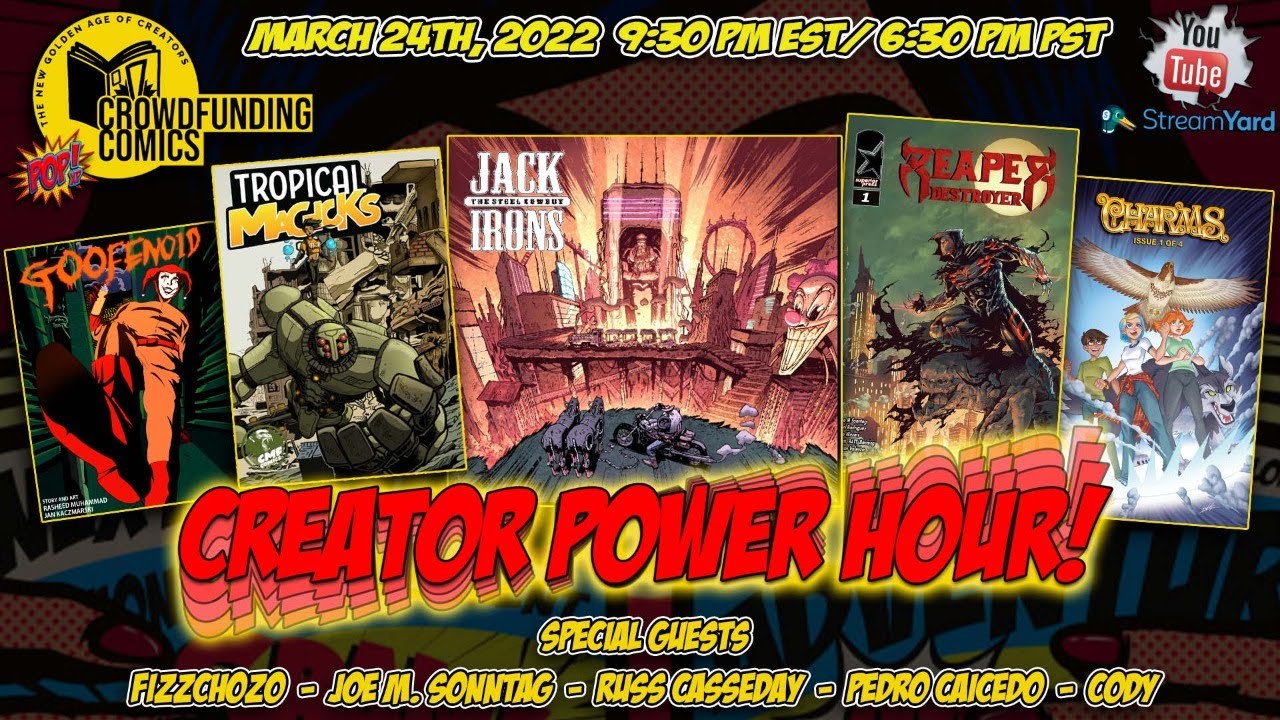 Crowdfunding Comics: Creator Power Hour!! - YouTube