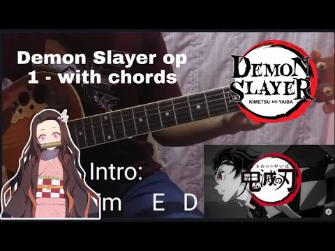 Demon Slayer opening -Gurenge by Lisa - Guitar cover with chords - YouTube