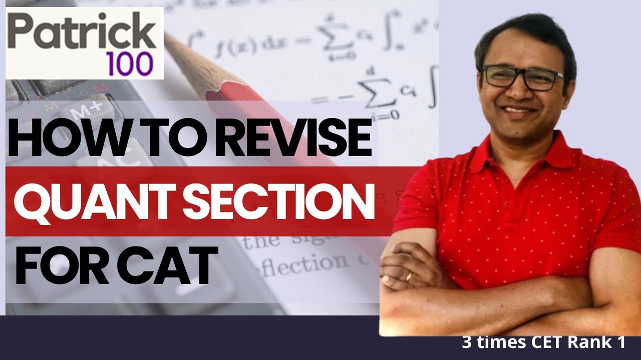 How to revise Quant for CAT? | CAT Quant Preparation | Let's crack CAT ...
