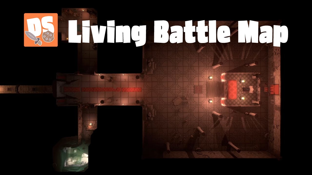 Ambient Ancient Throne Room Dungeon - Living Battle Map [Animated Map ...