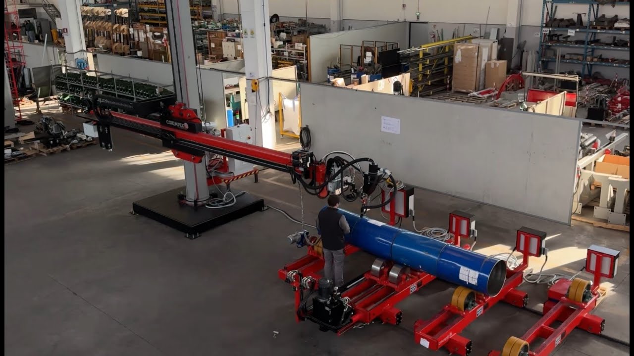 CB-HH Universal Column & Boom Manipulator with Rotators - YouTube