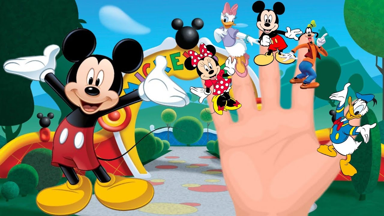 Mickey mouse & Friends Finger Family - Nursery Rhymes & Kids Songs ...