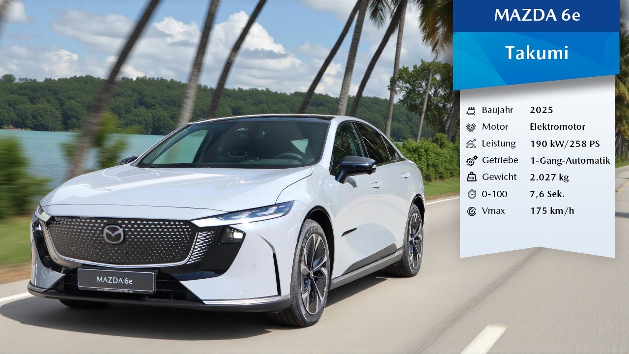 Mazda 6e EV Takumi 258PS (4K) | Aero Gray Metallic (52C) | 360 ...