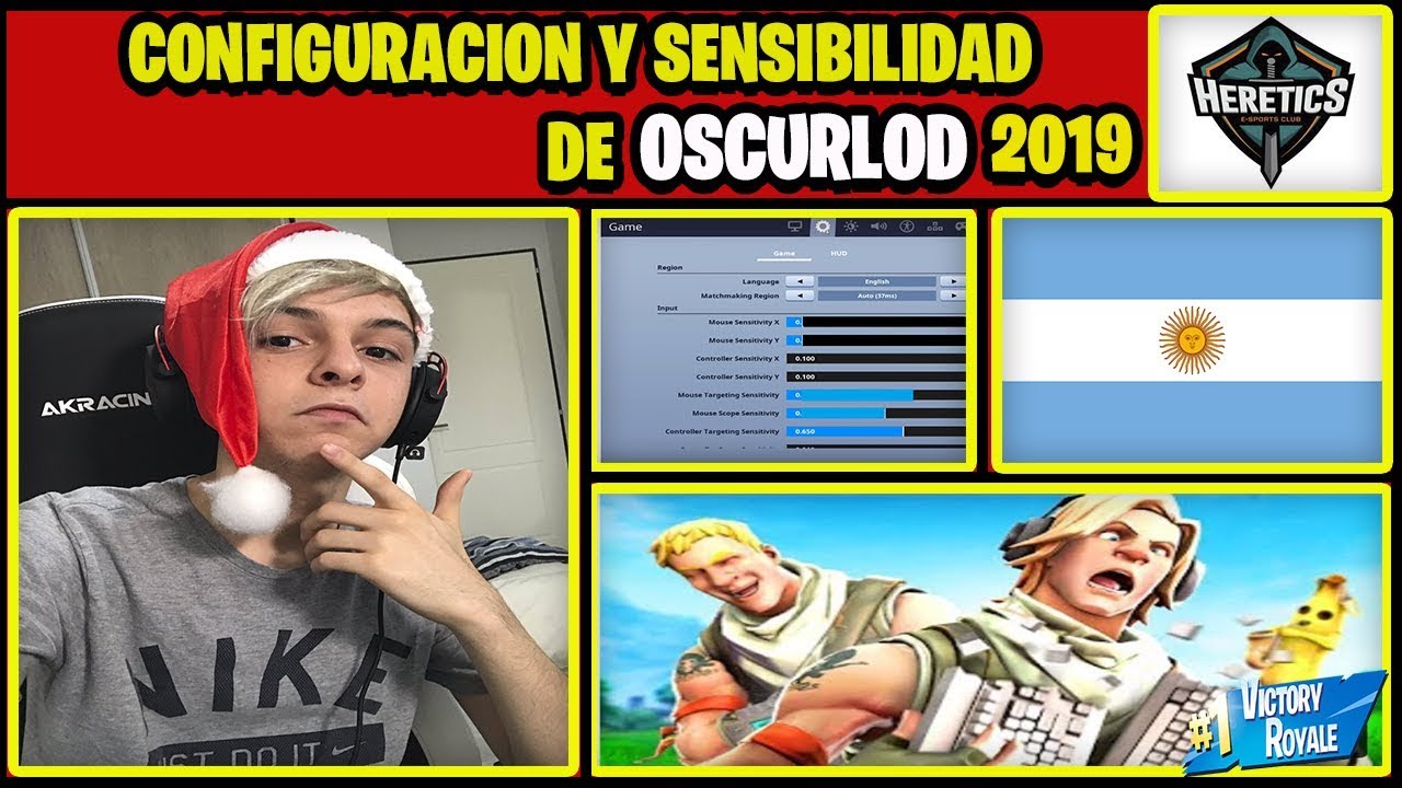 🤯CONFIGURACION de OSCURLOD 2019, 💯SENSIBILIDAD de OSCURLOD en FORTNITE ...