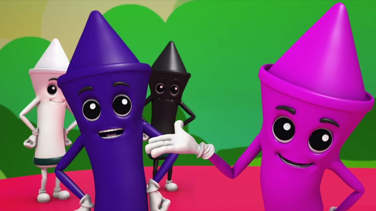 pastello color canzone | Rime per bambini | canzone crayon | Italian by ...
