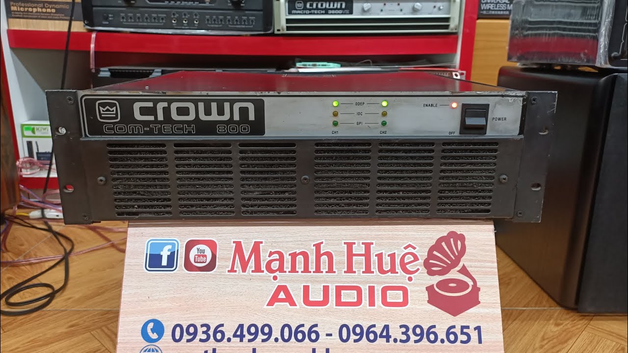 Đẩy Crown Com-Tech 800 hàng bãi Mỹ đẹp 24 sò .Alo 0964396651 - YouTube