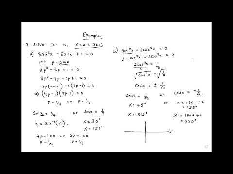 How to solve Trigonometric equations - YouTube