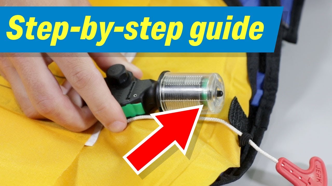 How to Re-Arm your Seachoice Inflatable Life Vest (PFD) - YouTube