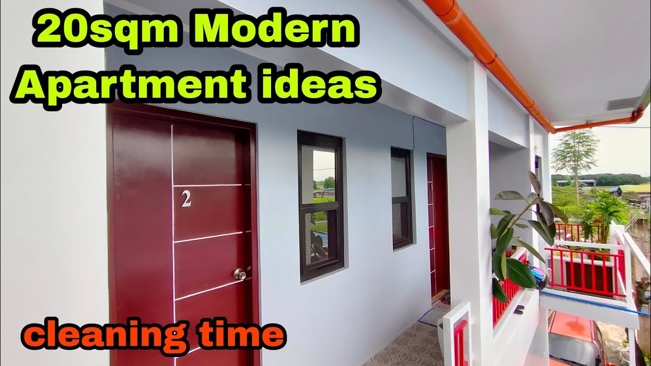 20sqm Modern House Bungalow | Apartment | Living Room Design - YouTube