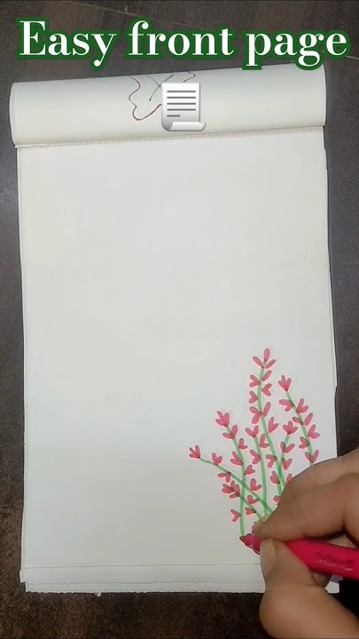 Easyfront page/how to draw a front page/project front page#shortsart# ...