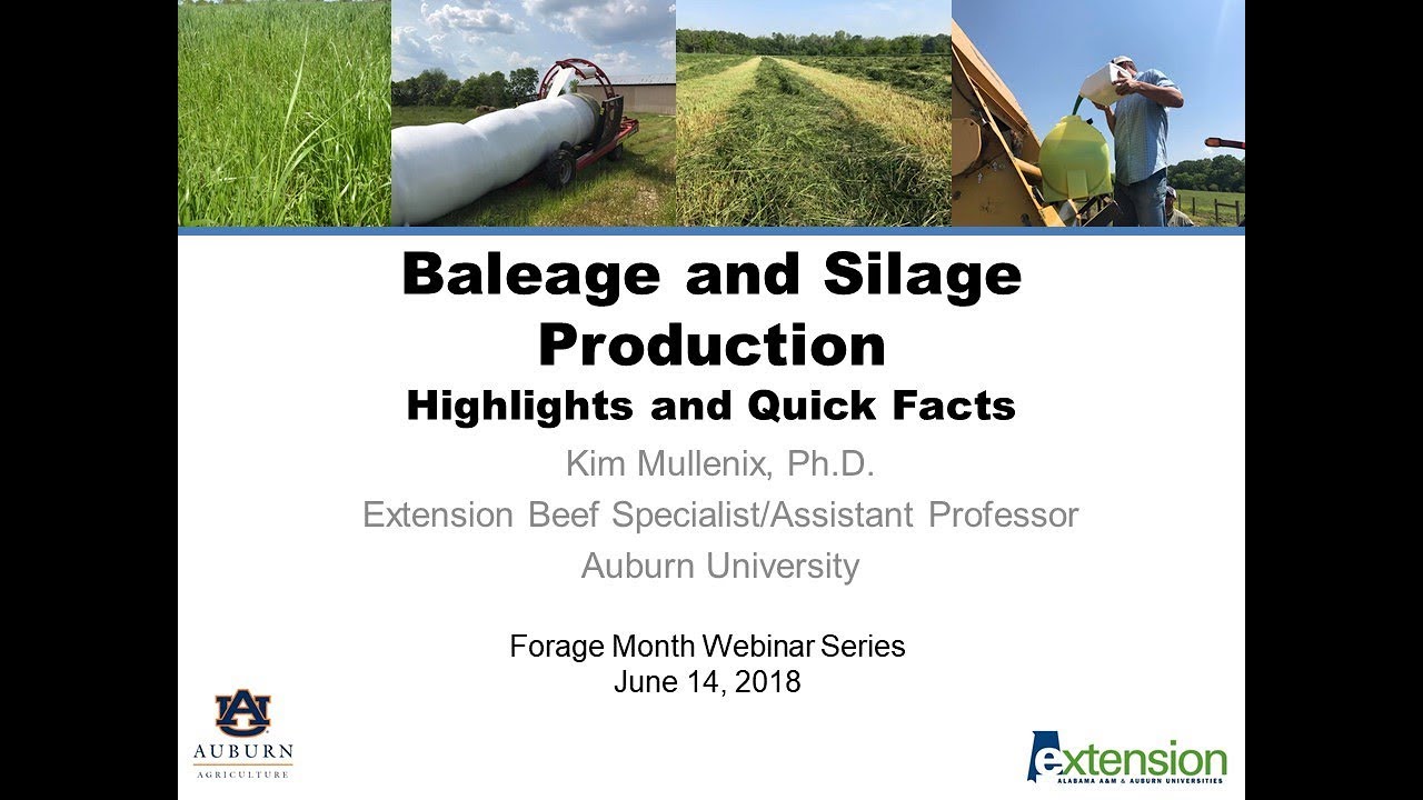 Baleage and Silage Production - YouTube
