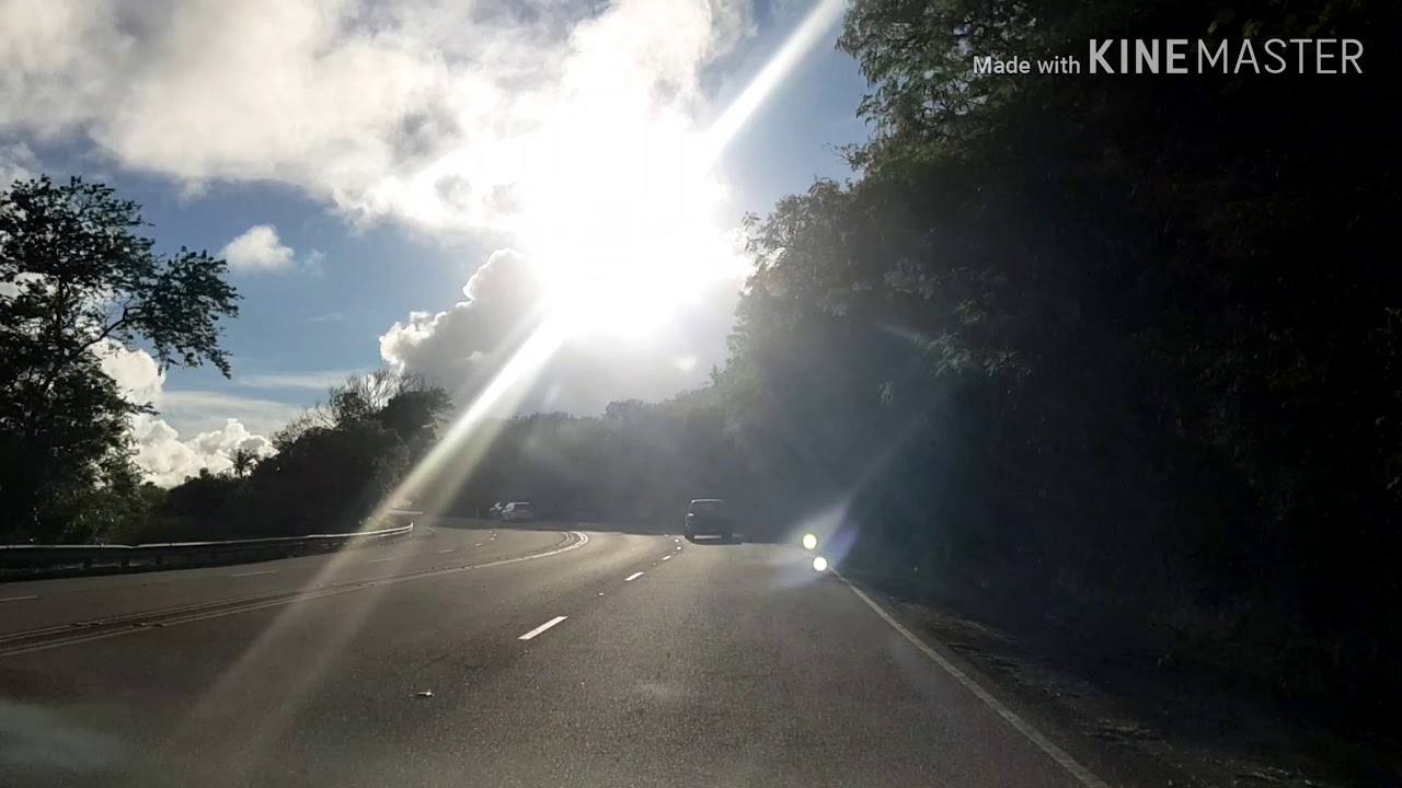 Guam. Driving to the South of the Island. Route: Talofofo bay - Ipan ...