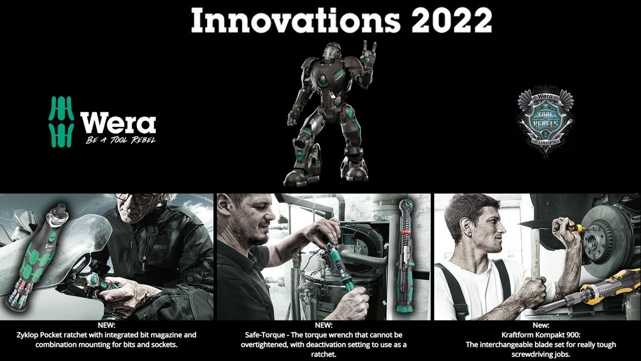 Wera Innovations 2022: Zyklop Pocket | Safe - Torque | Kraftform ...
