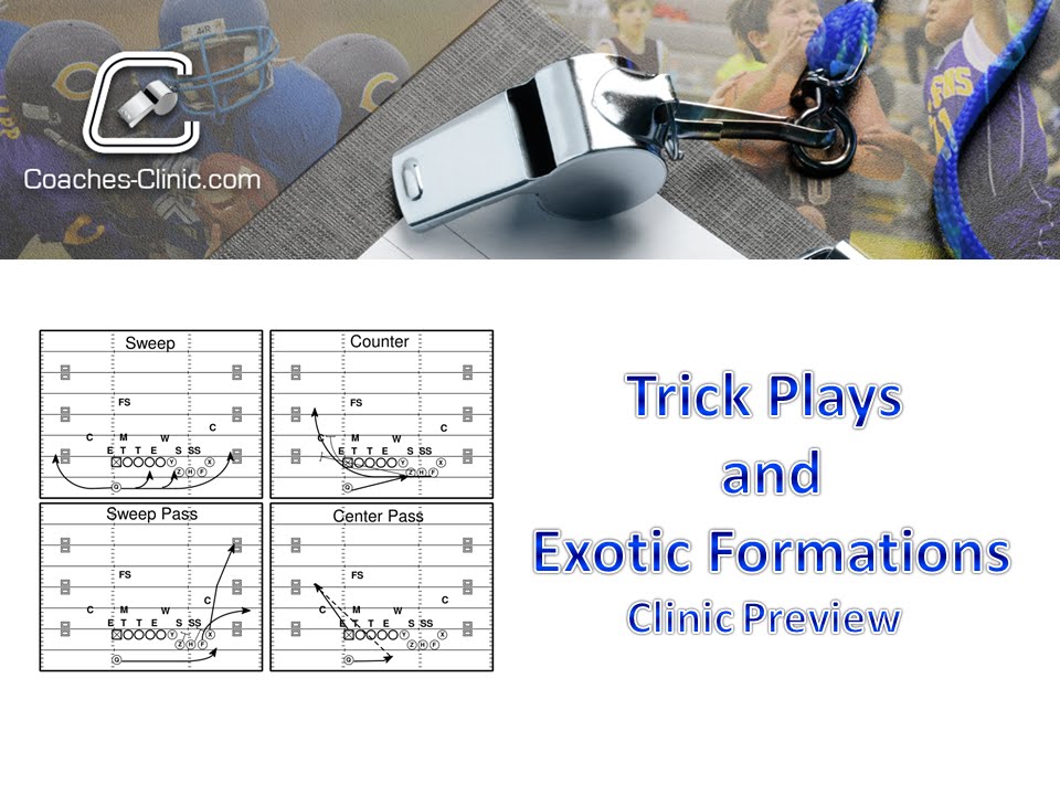 Trick Plays and Exotic Formations Clinic - Preview - YouTube