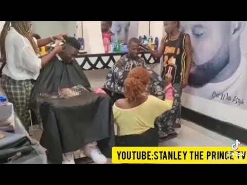 twerk in Kenyan Barber shop