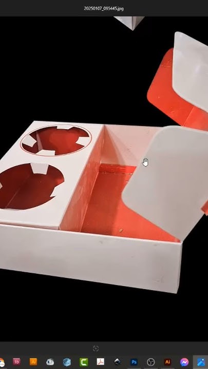 Custom Food Box Template Design | 2 in 1 Box Die cut | Link in ...