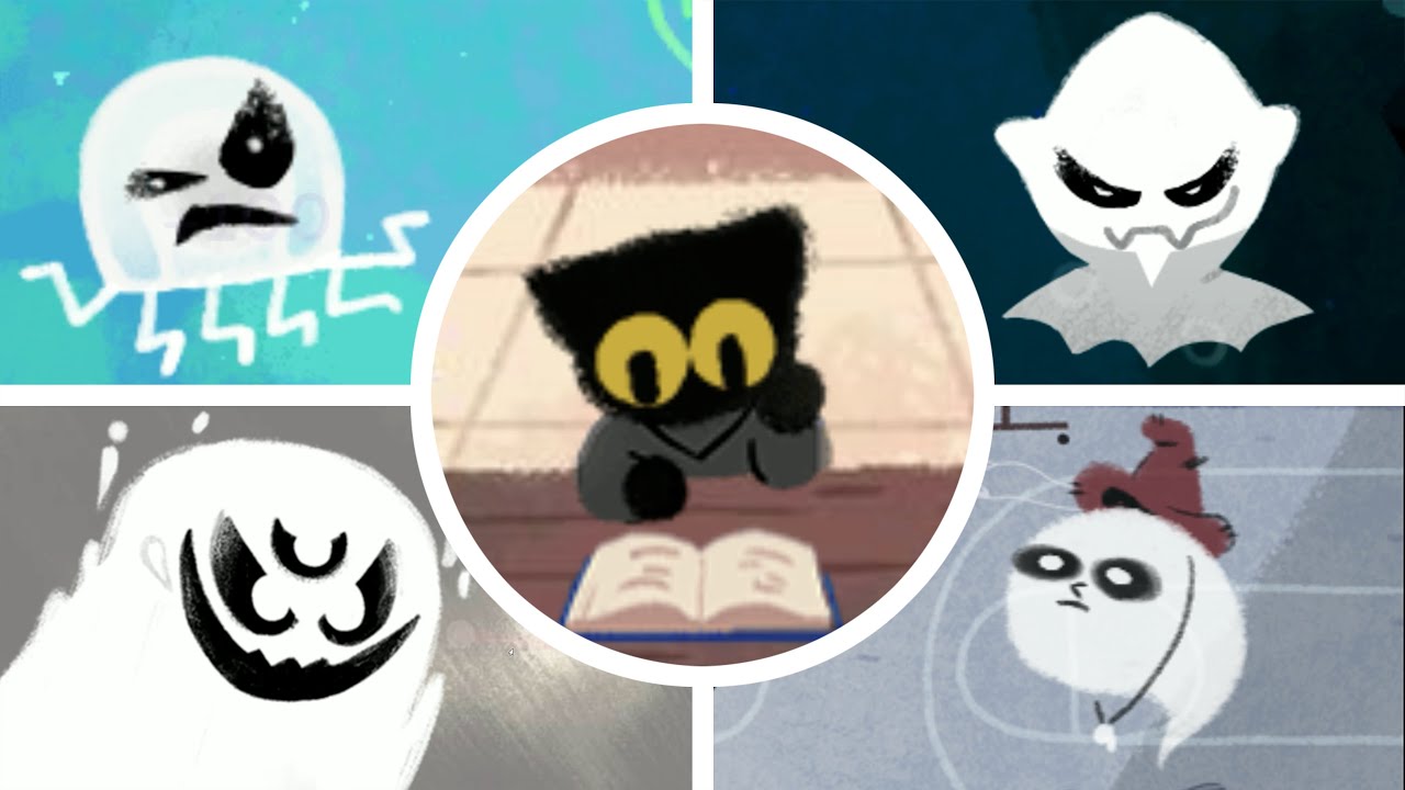 Google Halloween Momo The Cat - Walkthrough (All Games) - YouTube