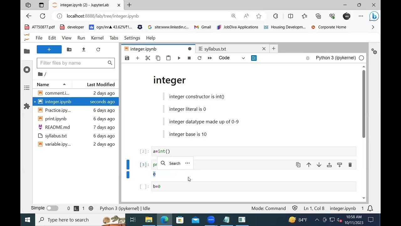 Python Integer datatype introduction and number system in computer world Part 1 - YouTube
