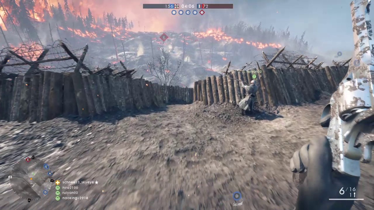 BF1 CNQ VERDUN HEIGHTS 4k9d 蘇生 20170425 - YouTube