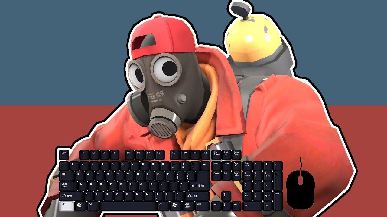 TF2: Keyboard only (Pyro Only) - How to win challenge - YouTube