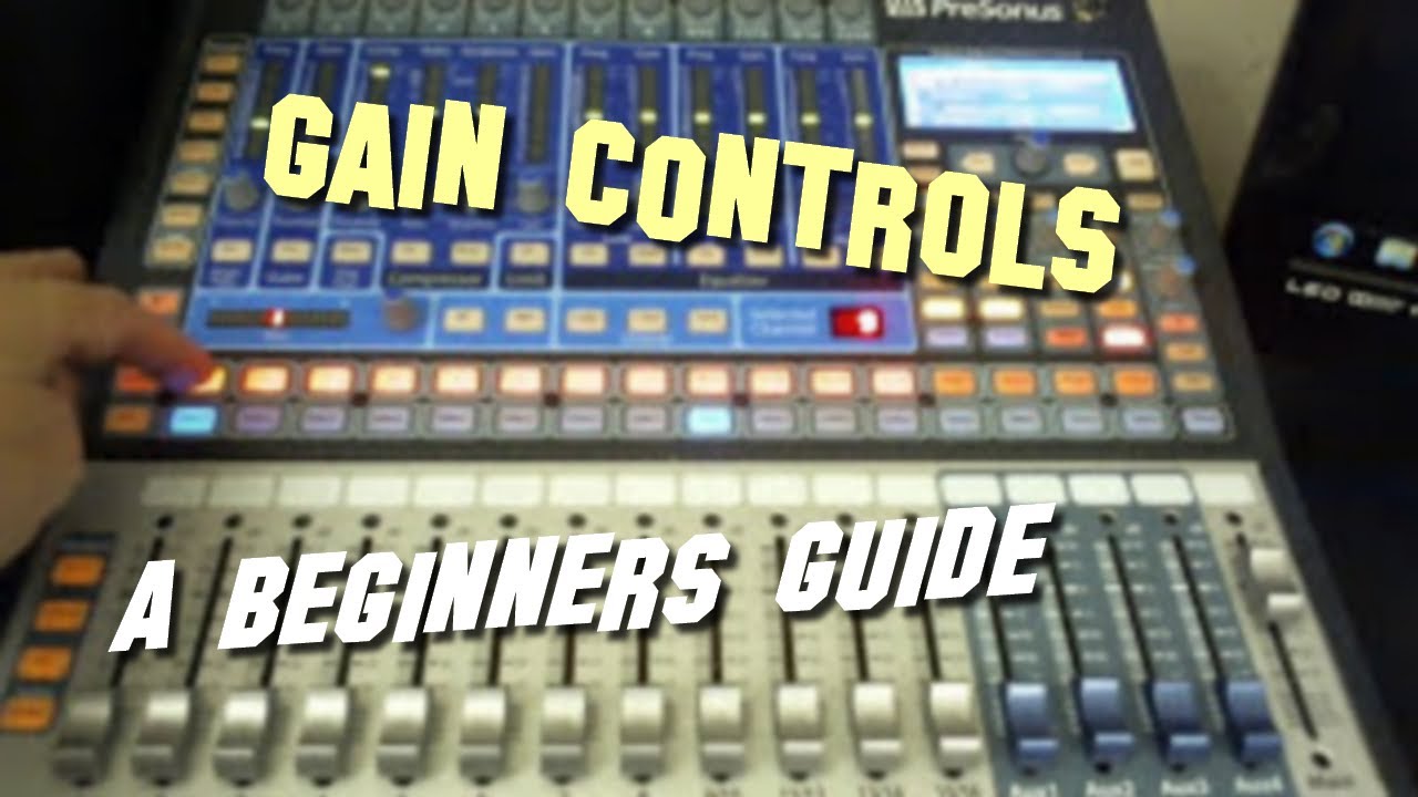 PreSonus Studiolive 16.0.2 Channel Gain Controls - YouTube
