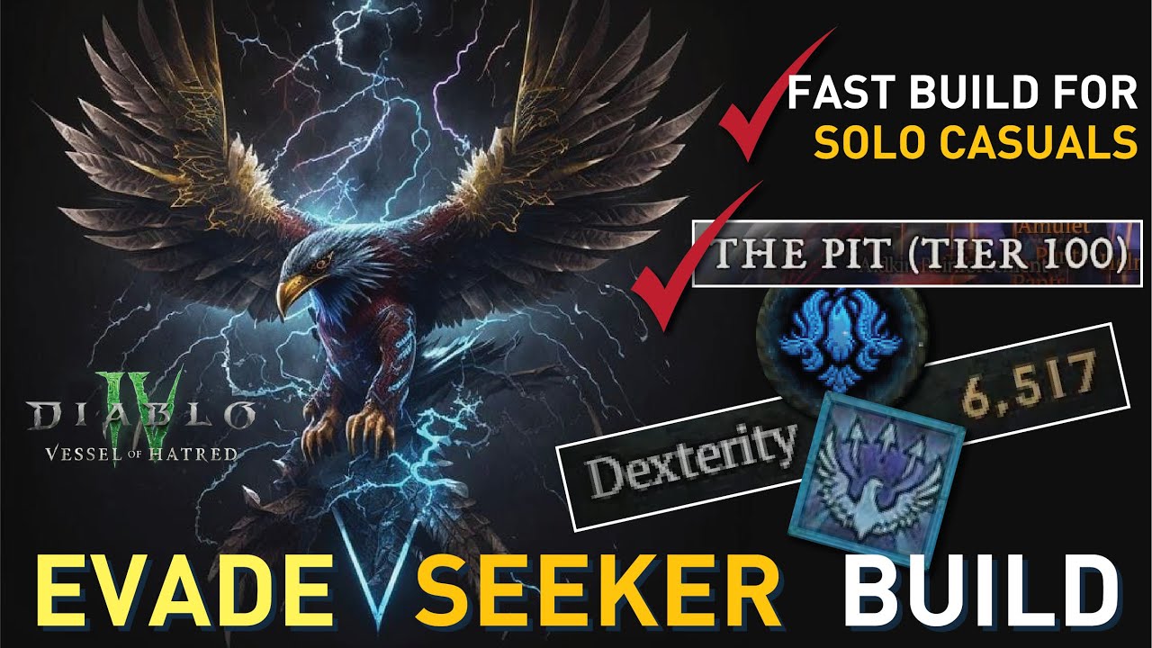 【The Evade Seeker】is the MOST BRAINDEAD build for SOLO CASUALS! Zoom T4 ...