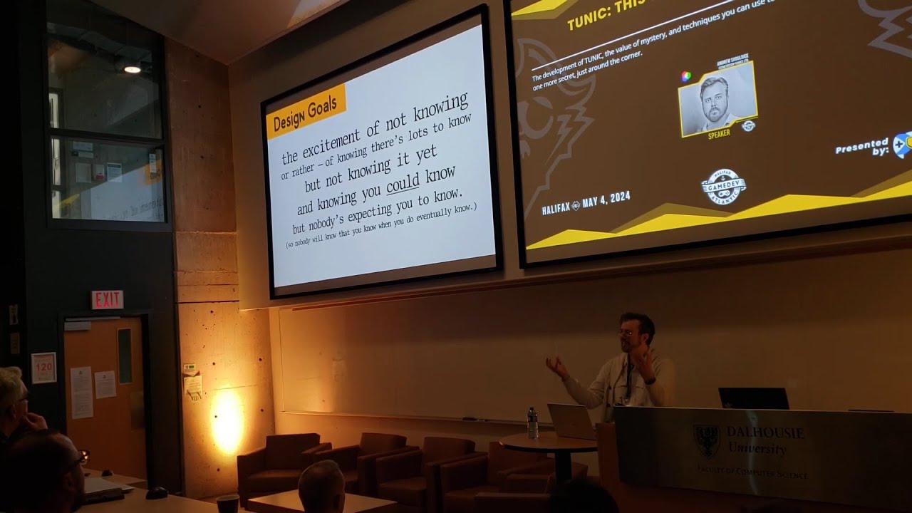 TUNIC: This Was Here The Whole Time - Andrew Shouldice - Game Dev Atlantic 2024 - YouTube