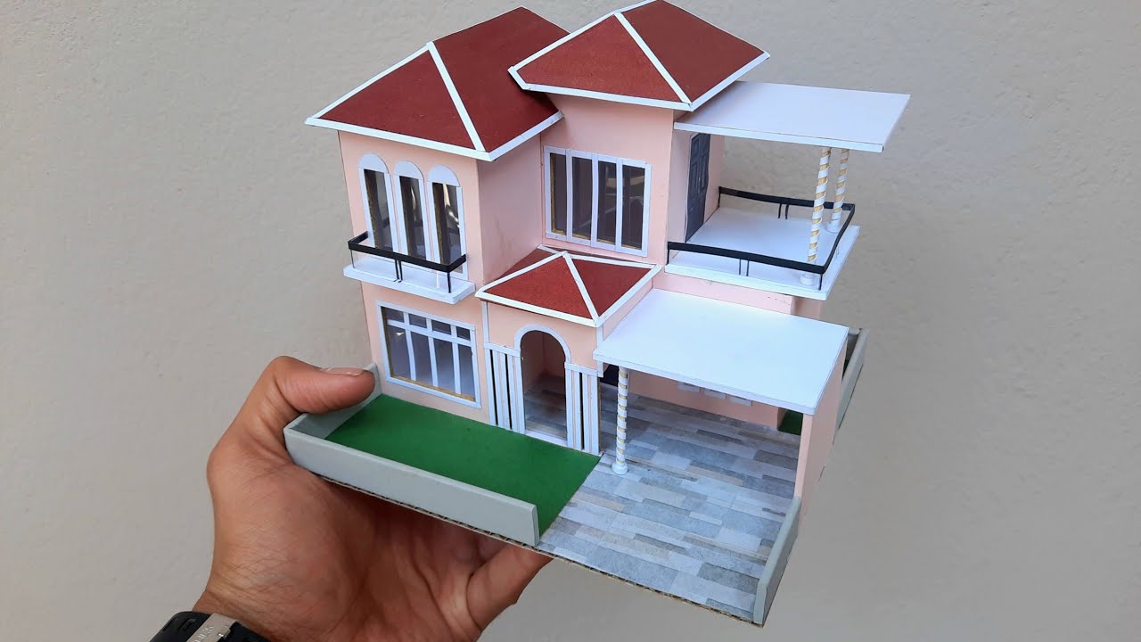 Architecture Model Making | Home Making Design | DIY Cardboard house ...