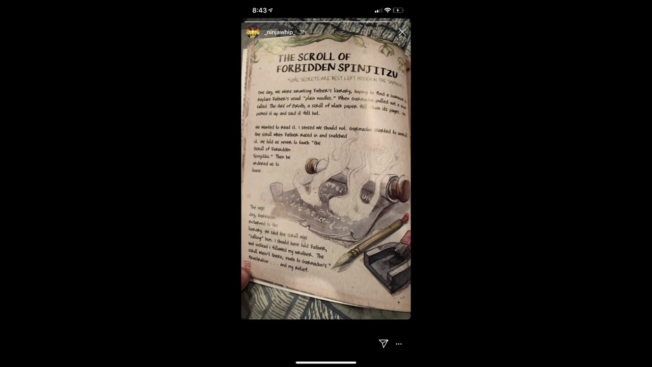 Ninjago SCROLL OF FORBIDDEN SPINJITZU REVEALED!! SEASON 11 - YouTube