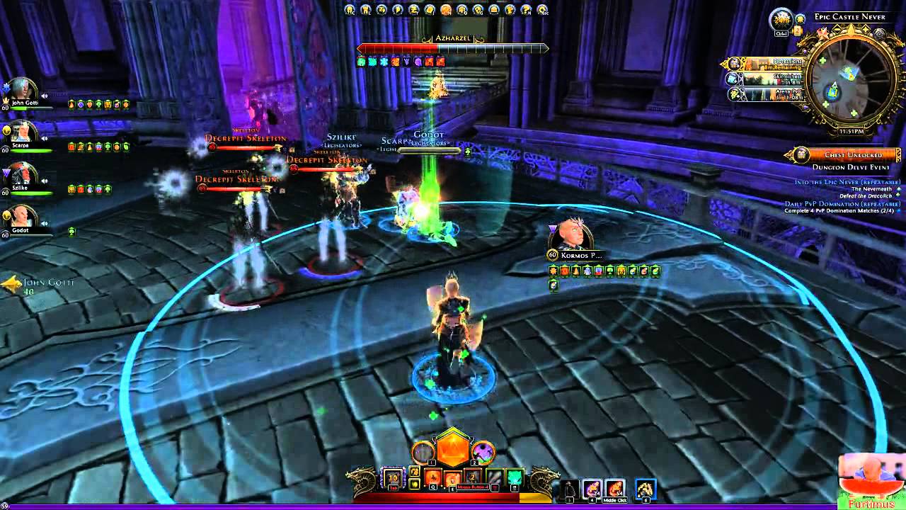 Neverwinter Castle Never last boss kill. - 1 / 2 - YouTube