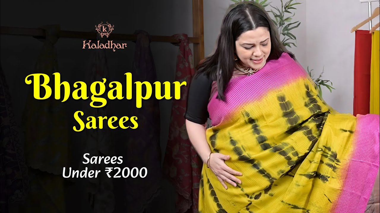 Bhagalpur Sarees [Sarees Under ₹2000] 📲 Order on WhatsApp: 7386464649 - Kaladhar Sarees - YouTube