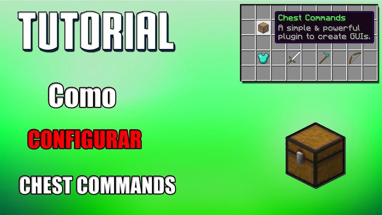 COMO CONFIGURAR CHESTCOMMANDS - YouTube