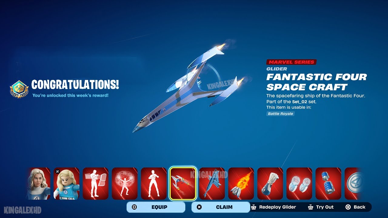 How To Get Fantastic Four Space Craft Glider NOW FREE In Fortnite ...
