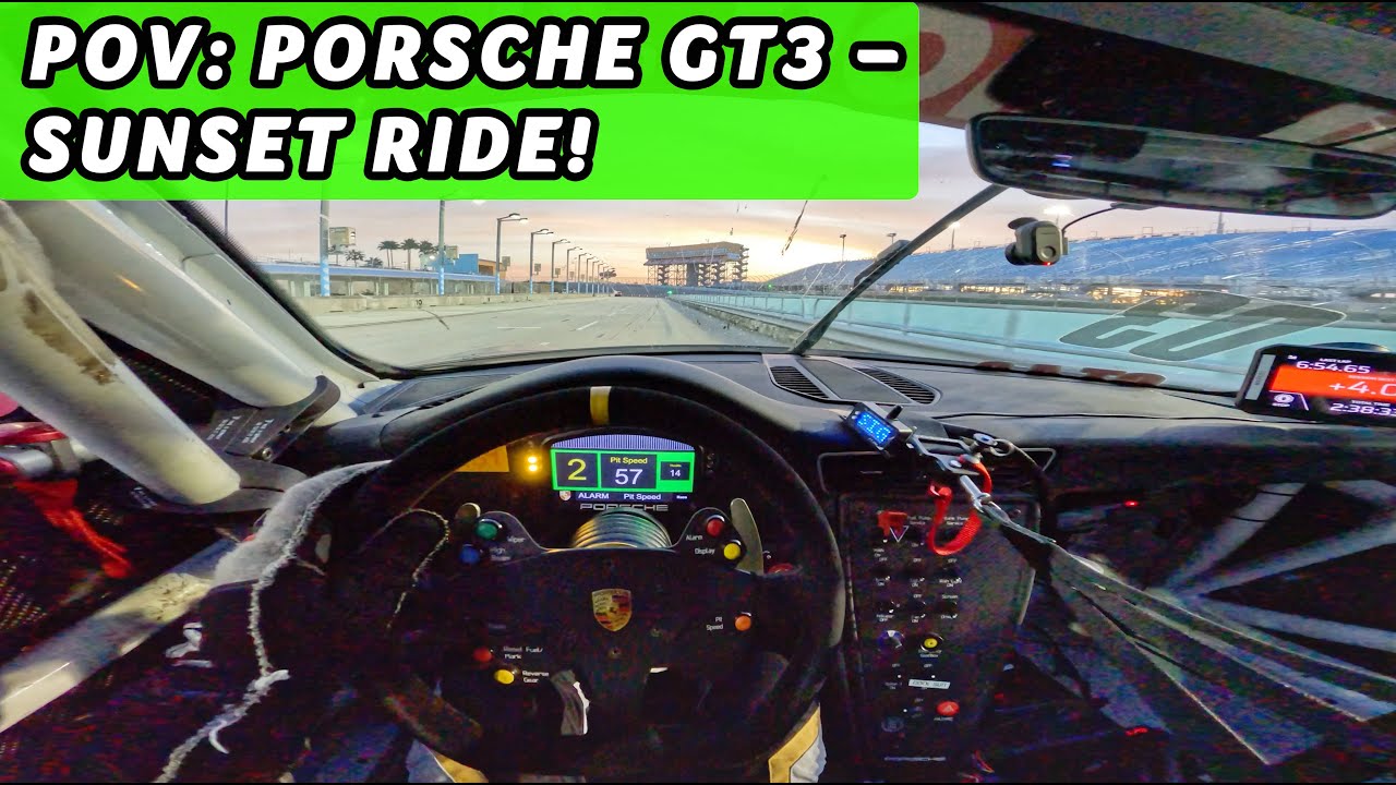 POV: Porsche GT3 Cup Car racing at night @Homestead-Miami Speedway 🌚 ...