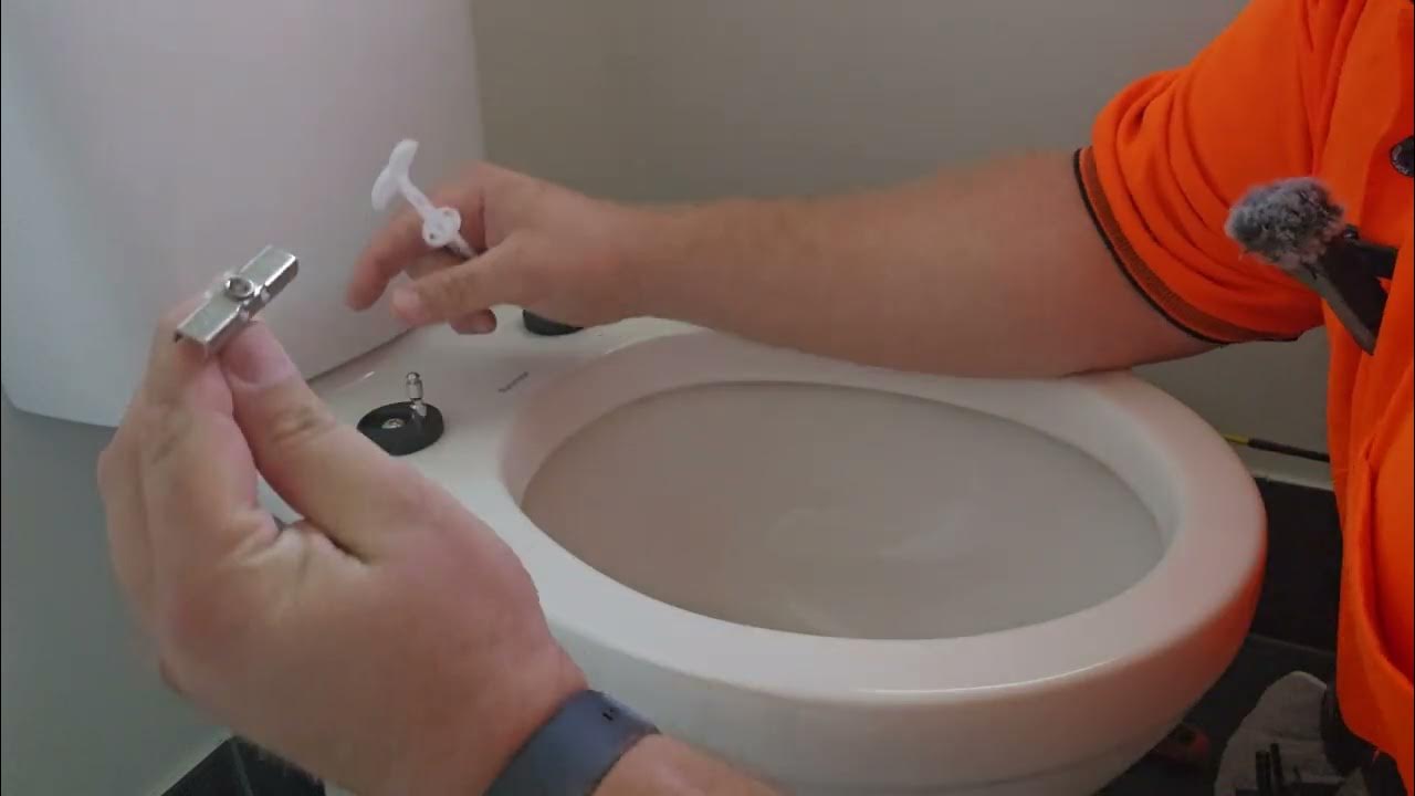 How to Install or Replace a toilet seat - DIY - YouTube
