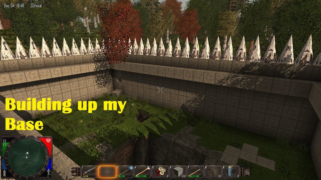 7 Days to Die Alpha 4 Ep23 Building my Base up! - YouTube