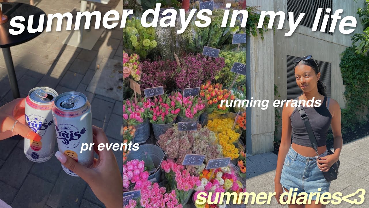 SUMMER DIARIES ♡ summer days in my life! pr events, cooking, grwm - YouTube
