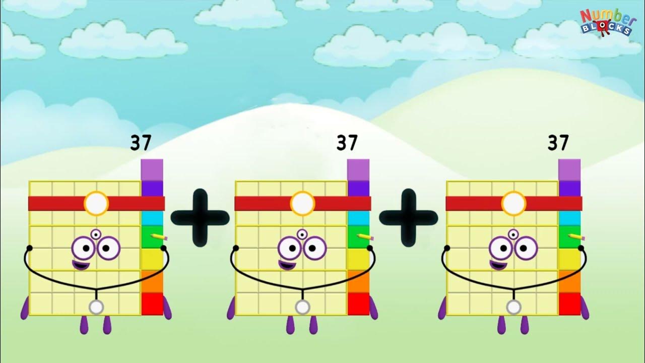 Meet Numberblocks Learn 3 Same Number Addition 26 to 40 | Addition ...