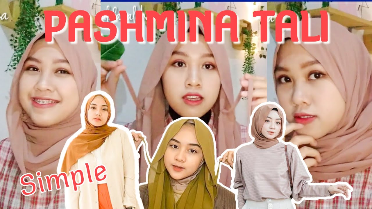 TUTORIAL PASHMINA TALI | CERUTY | MUDAH DI ATUR - YouTube