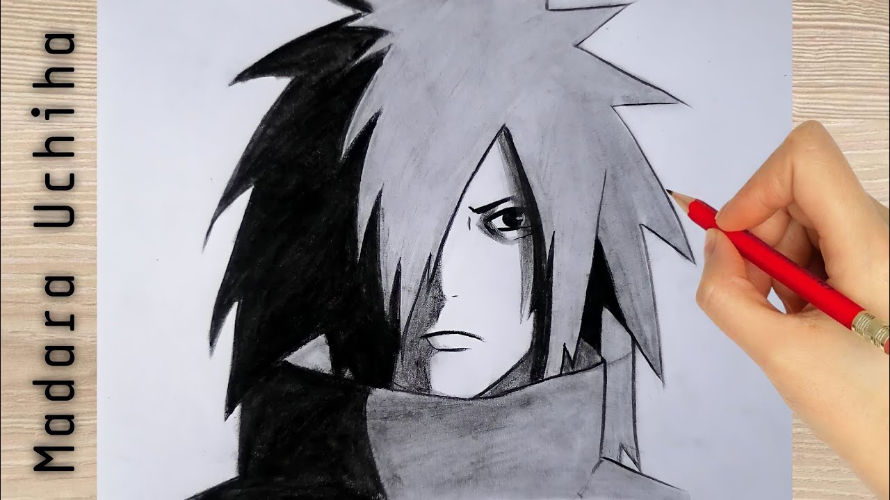 How To Draw Madara Uchiha Step By Step|| Pencil Drawing / Madara Uchiha ...