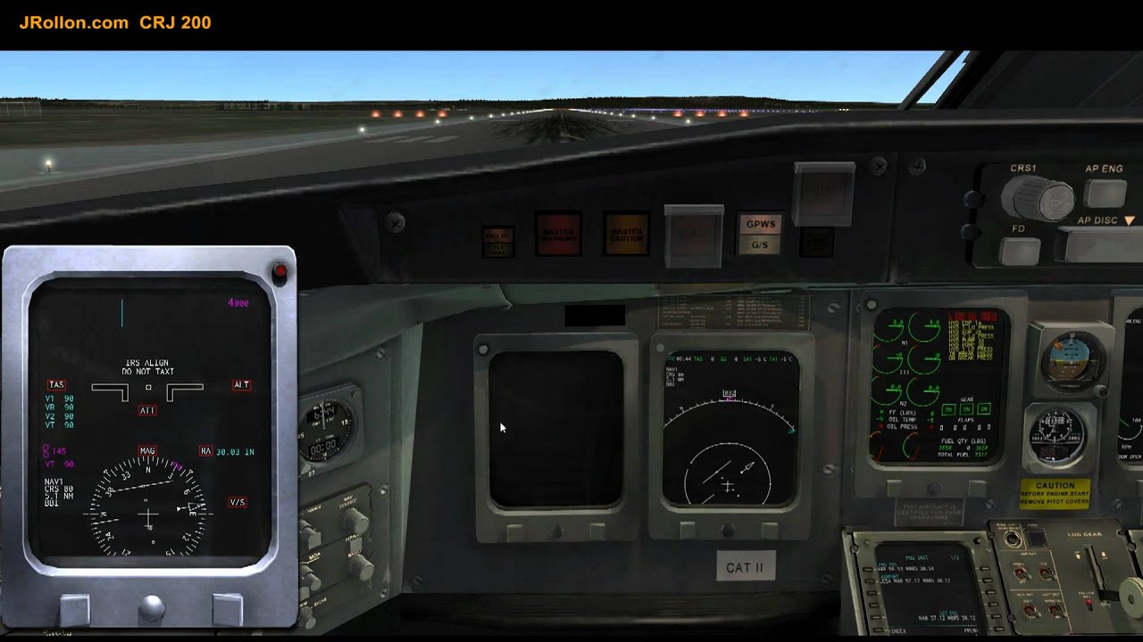Use 2D cockpits-panels inside the CRJ200 from JRollon Planes - YouTube